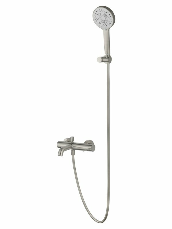 Смеситель для ванны с душем Wonzon & Woghand Stick WW-88639017-BN брашированный никель, латунь, современный