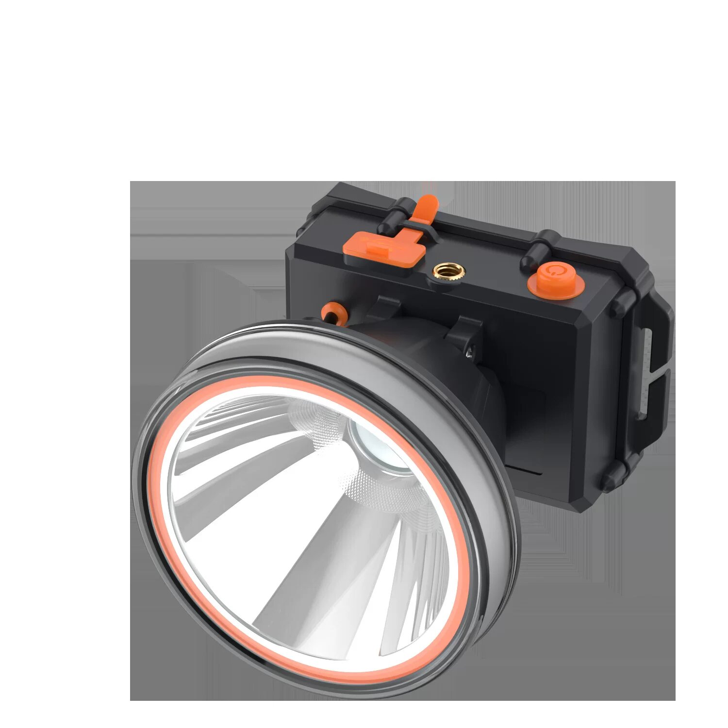 Высокомощный налобный фонарь XJ-6605 78LED водонепроницаемый перезаряжаемый 12ч черный корпус для дайвинга