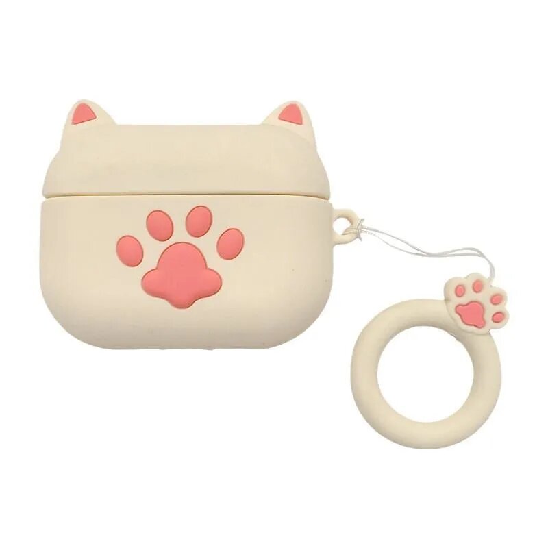 Защитный чехол для AirPods Pro2 Модель Cats Paw белый