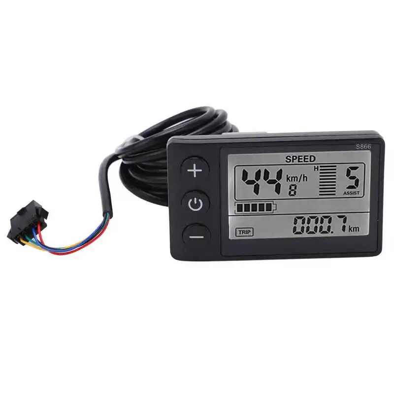 Бесщеточный контроллер для электровелосипеда 36/48В 500/750Вт LCD 866 only meter