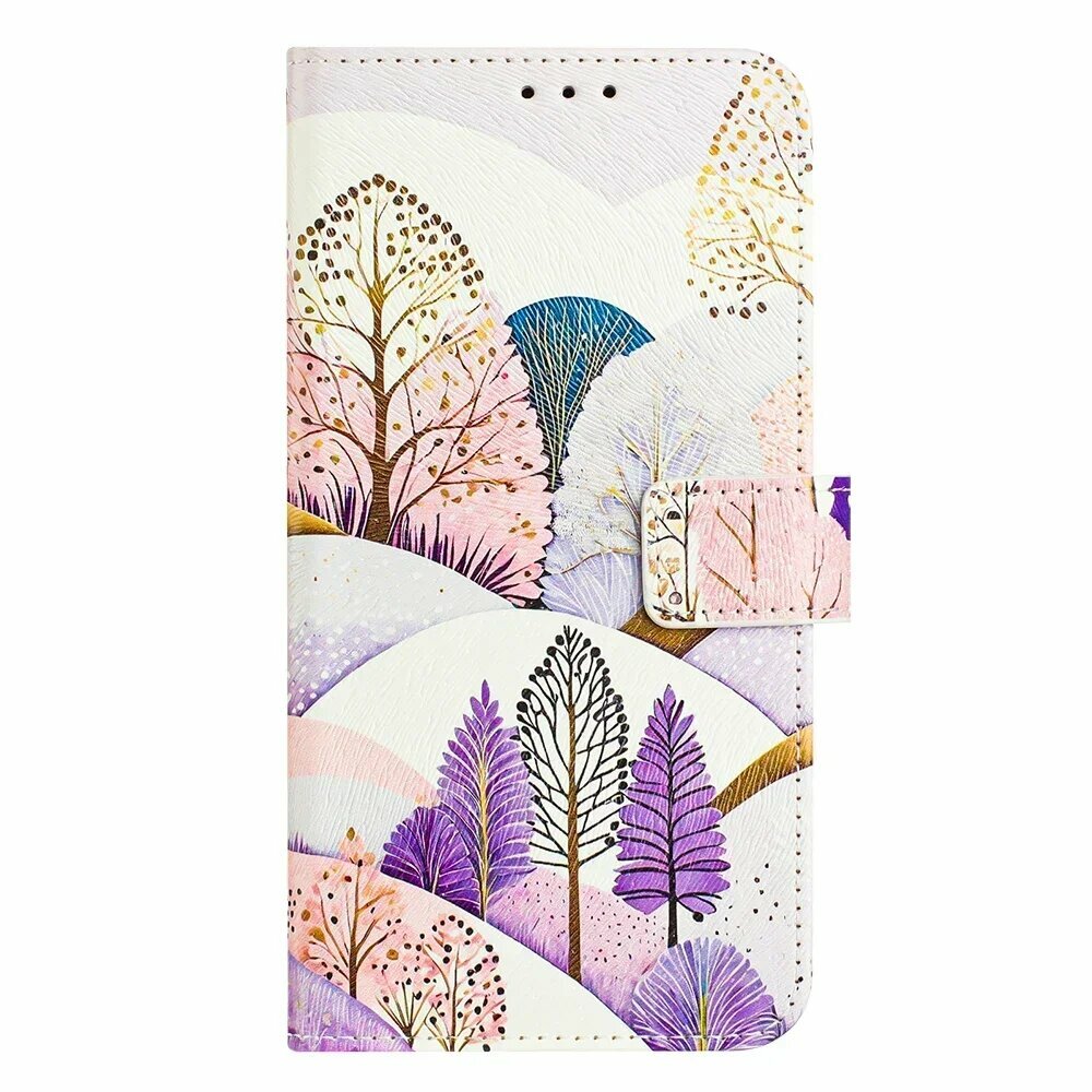 Цветной чехол-кошелек с рисунком для OPPO A3 A3X A18 A38 A40 A60 A80 Reno 12 11 Pro YB0725, Reno12 F