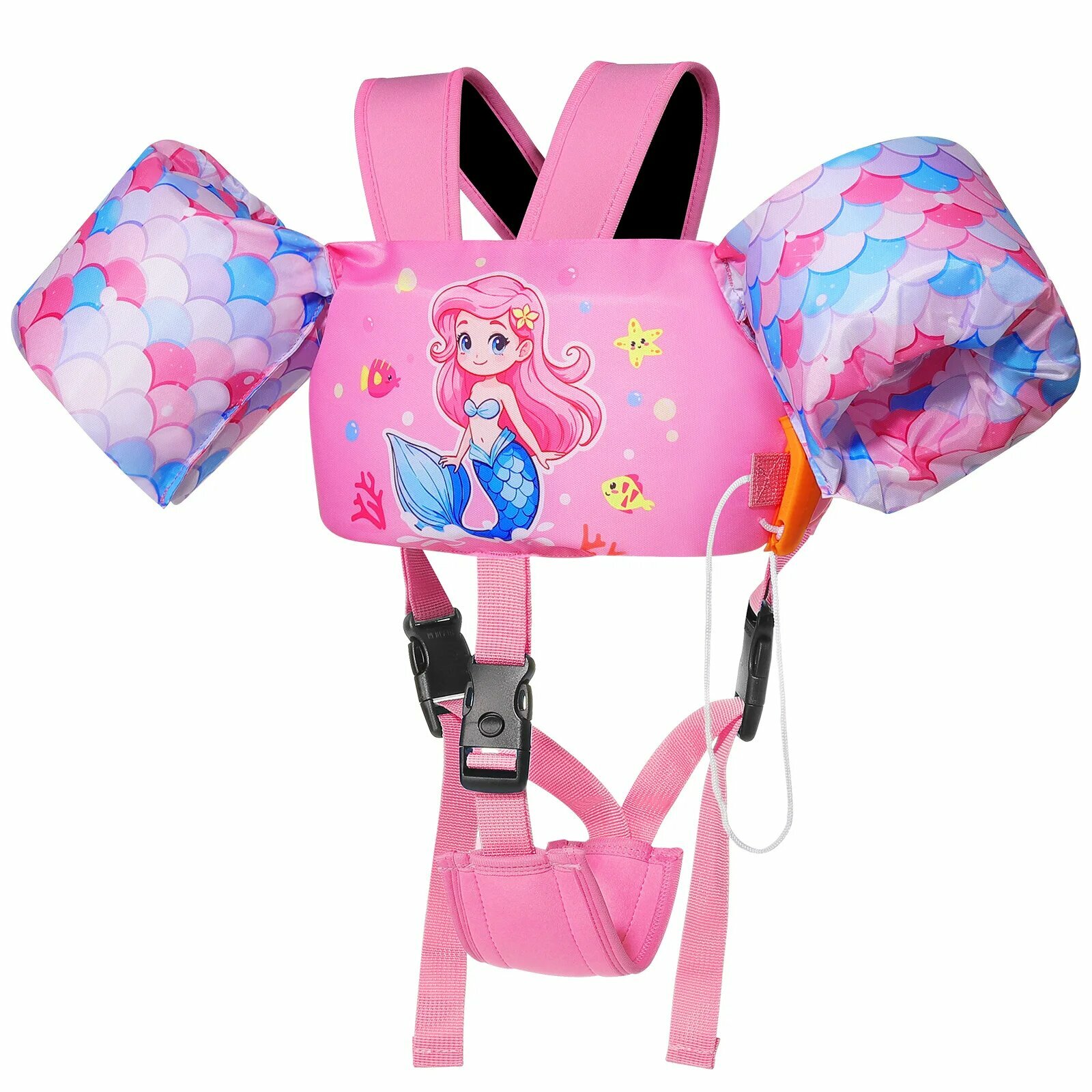 Детский плавательный жилет Moco Kids, розовый, Pink Mermaid