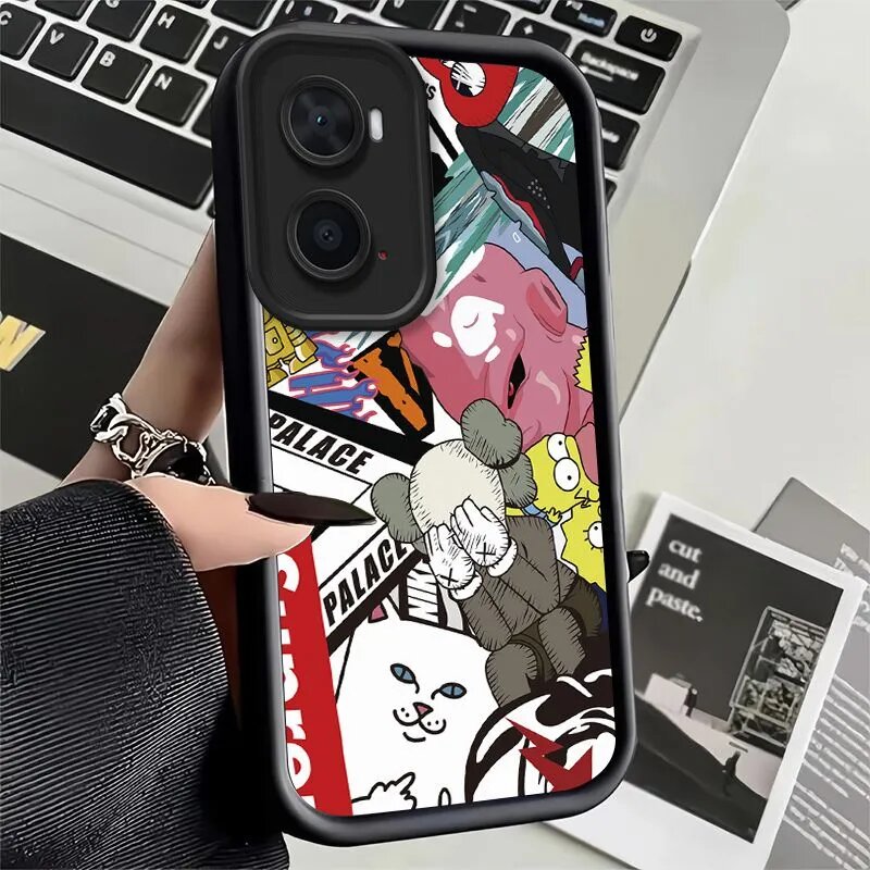 Стильный чехол для телефона Realme C33 с зеркалом удобство и защита в одном