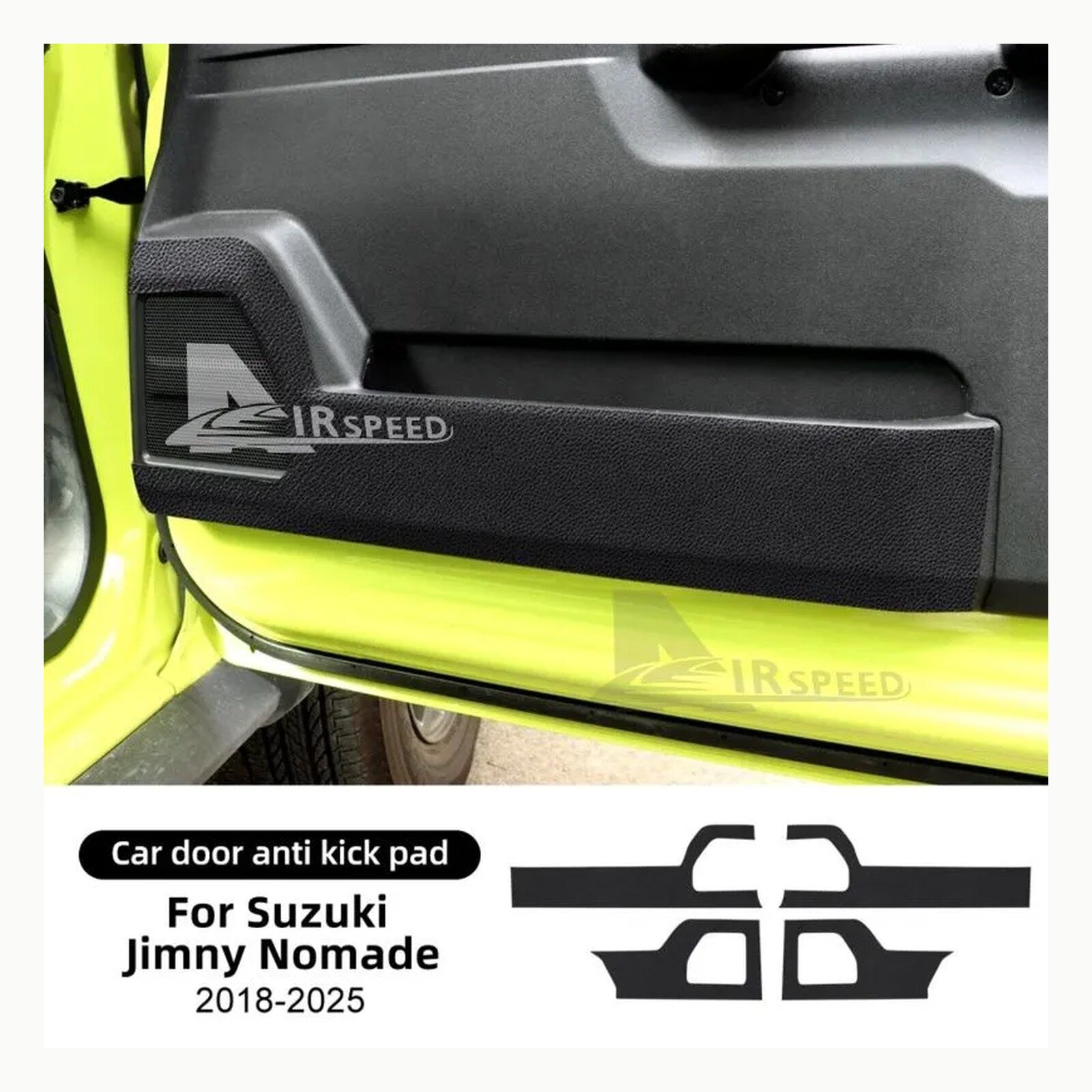 Замшевые накладки на двери для Suzuki Jimny Nomade 2018-2025 годов выпуска, 5-дверный автомобиль, защита от царапин, аксессуары защиты дверей