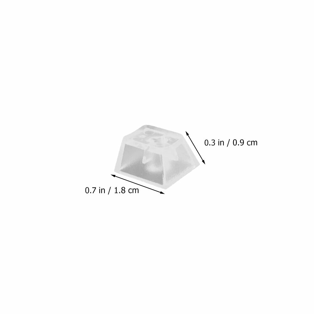 Прозрачные Ключи 10Pcs Для Механической Клавиатуры С Подсветкой Размер 1.8X1.8X0.9Cm