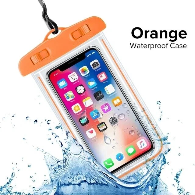 Водонепроницаемый чехол для телефона, водонепроницаемый чехол для iPhone 12 Pro Xs Оранжевый, Orange