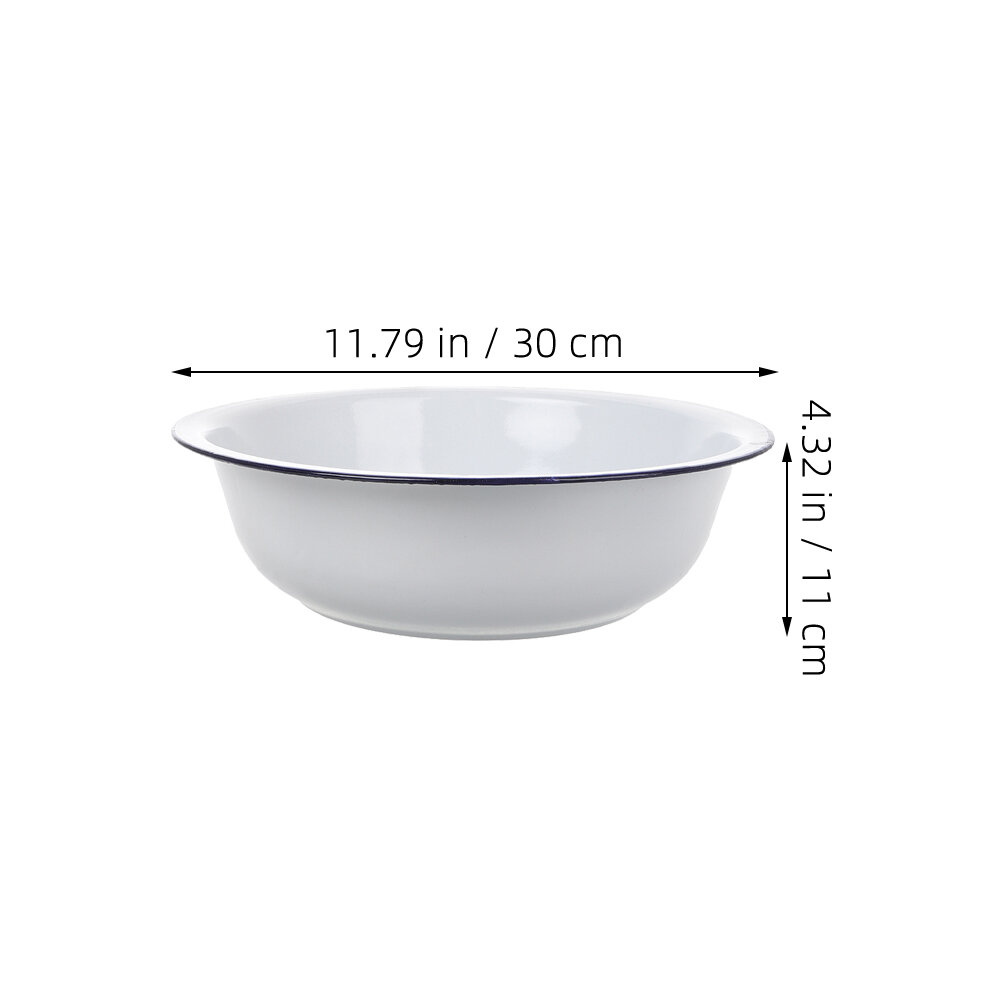 Винтажное Эмалированное Блюдо 2 Штуки Для Кухни И Туалета 34.00X34.00X11.00Cm