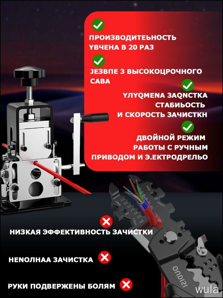 Станок для разделки кабеля Ручной СCL Звезда, 1.37 кг, диапазон 1-20 мм, 4 инструмента, для электромонтажных работ — фото 1