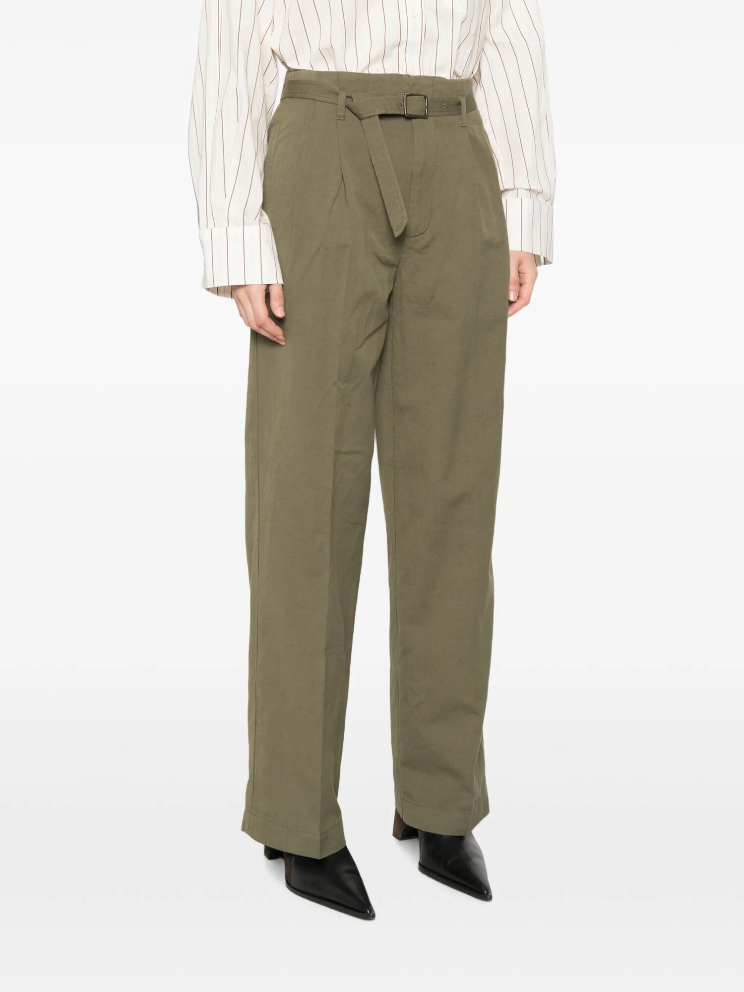 Брюки Polo Ralph Lauren Belted pleated trousers, размер 10 — фото 1