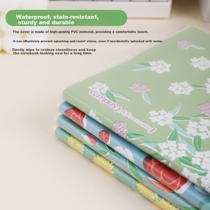 Книга KOKUYO Campus Garden Animal Series с ПВХ обложкой формата B5 80 страниц 8 мм точечная линия дизайн кролика