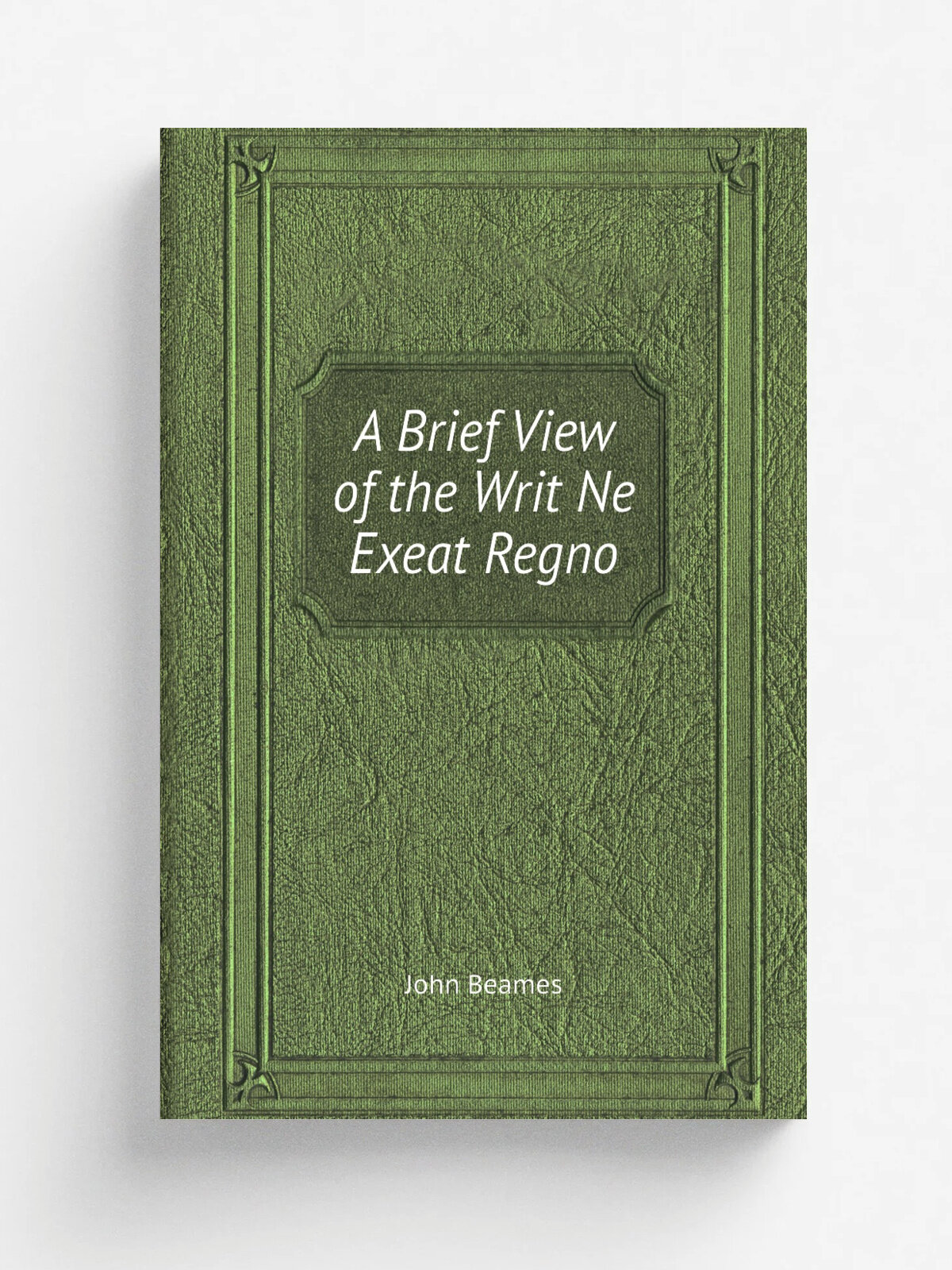A Brief View of the Writ Ne Exeat Regno