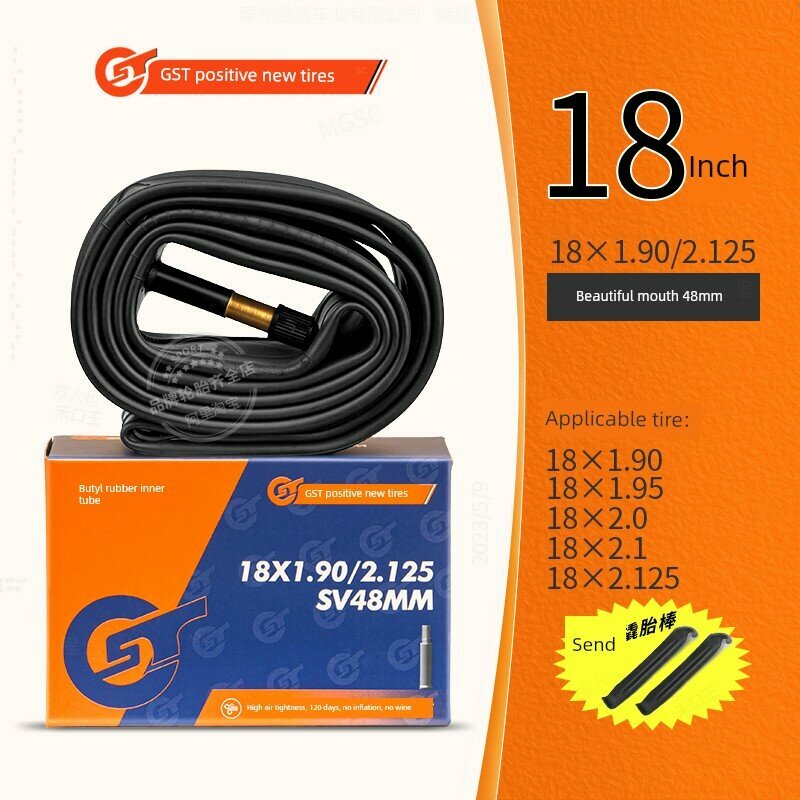 Chengxin 18x1.90/2.125 дюймов внутренняя камера с длинным клапаном для велосипеда тип 48 клапана