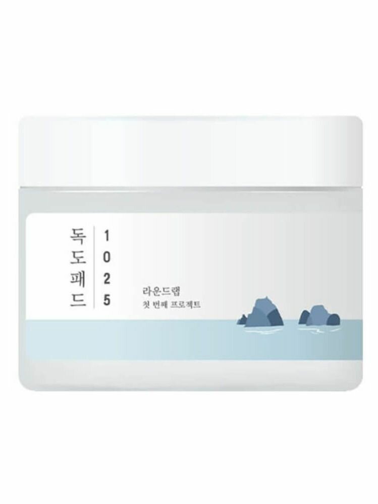 Round Lab Мягкие отшелушивающие пэды с морской водой 1025 Dokdo Pad 70 шт. (120 мл.)