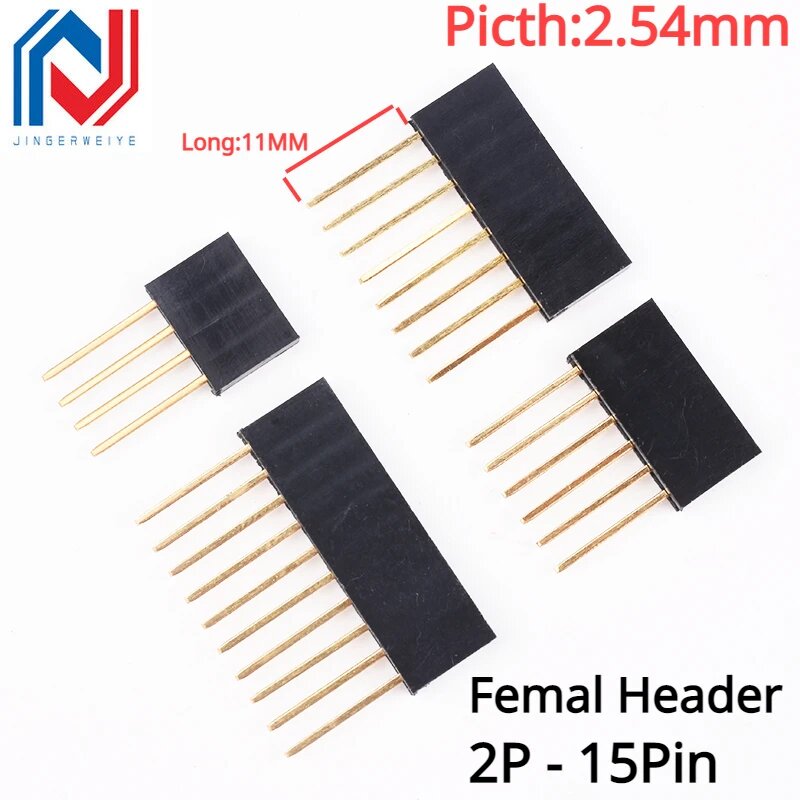 10 шт. разъемов 2,54 мм для Arduino Shield Stlxy 1X15Pin (10PCS)