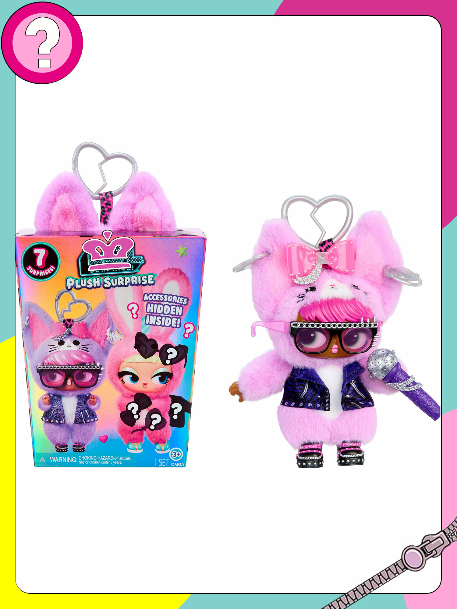 ЛОЛ Plush Surpriser E‑Meow Rocker Кукла подарок для детей от 3 лет