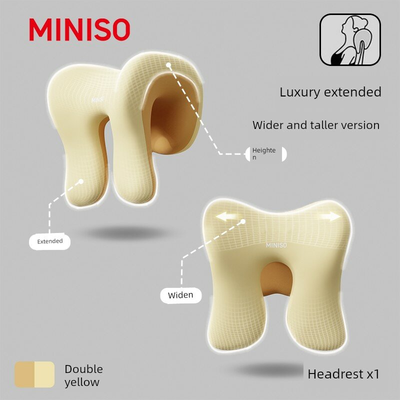 Подушка для сна Miniso: офисная подушка для отдыха, подушка-подголовник для стула, подушка для поддержки шеи из пены с