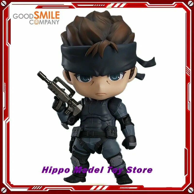 Аниме фигурки GSC Nendoroid #447 10 см Metal Gear Solid (Солид Снейк) - Коллекционная японская статуэтка с аксессуарами