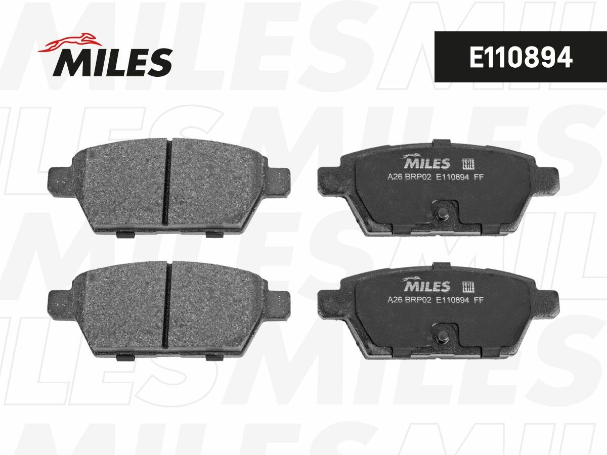 MILES Комплект тормозных колодок, дисковый тормоз FAW Besturn X80 E110894