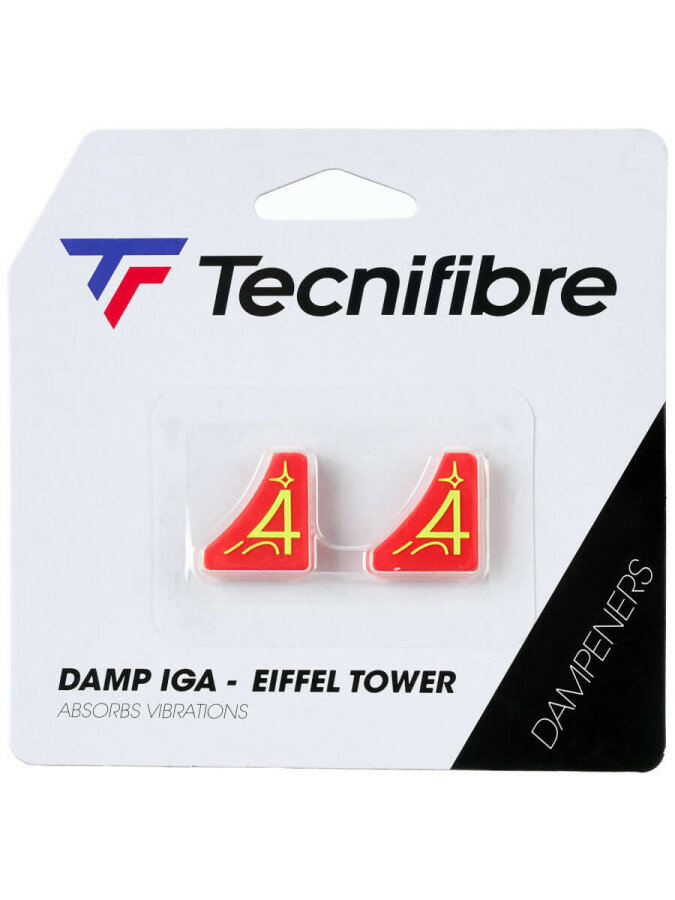 Виброгаситель Tecnifibre Damp Iga Eiffel Tower x2, Orange/Yellow