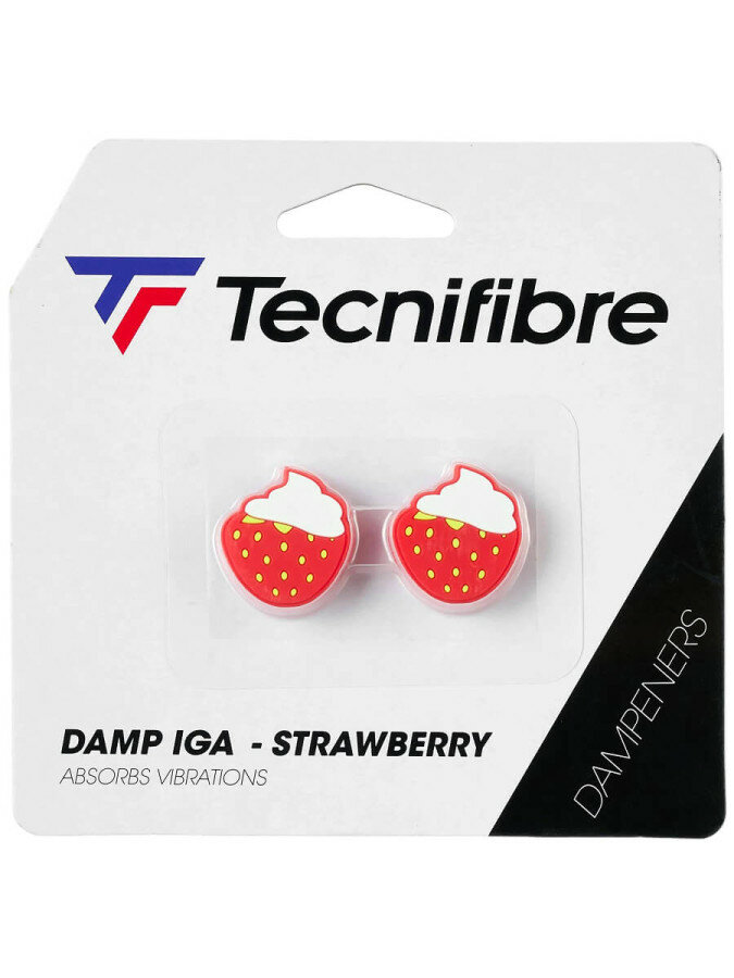 Виброгаситель для ракетки Tecnifibre Damp Iga Strawberry x2, Orange