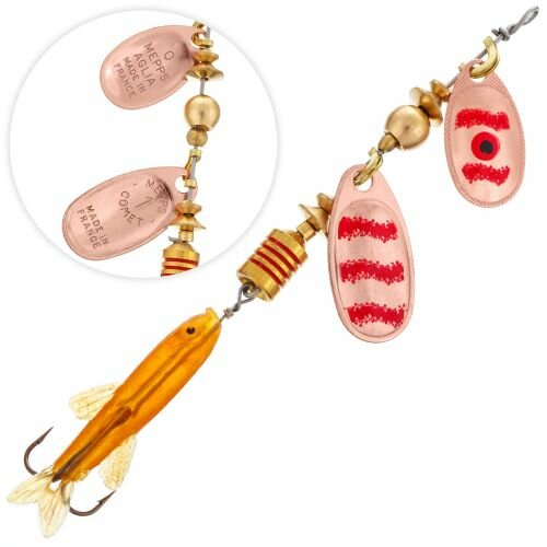 Блесна вращающиеся Mepps Tandem Perche Copper/Red