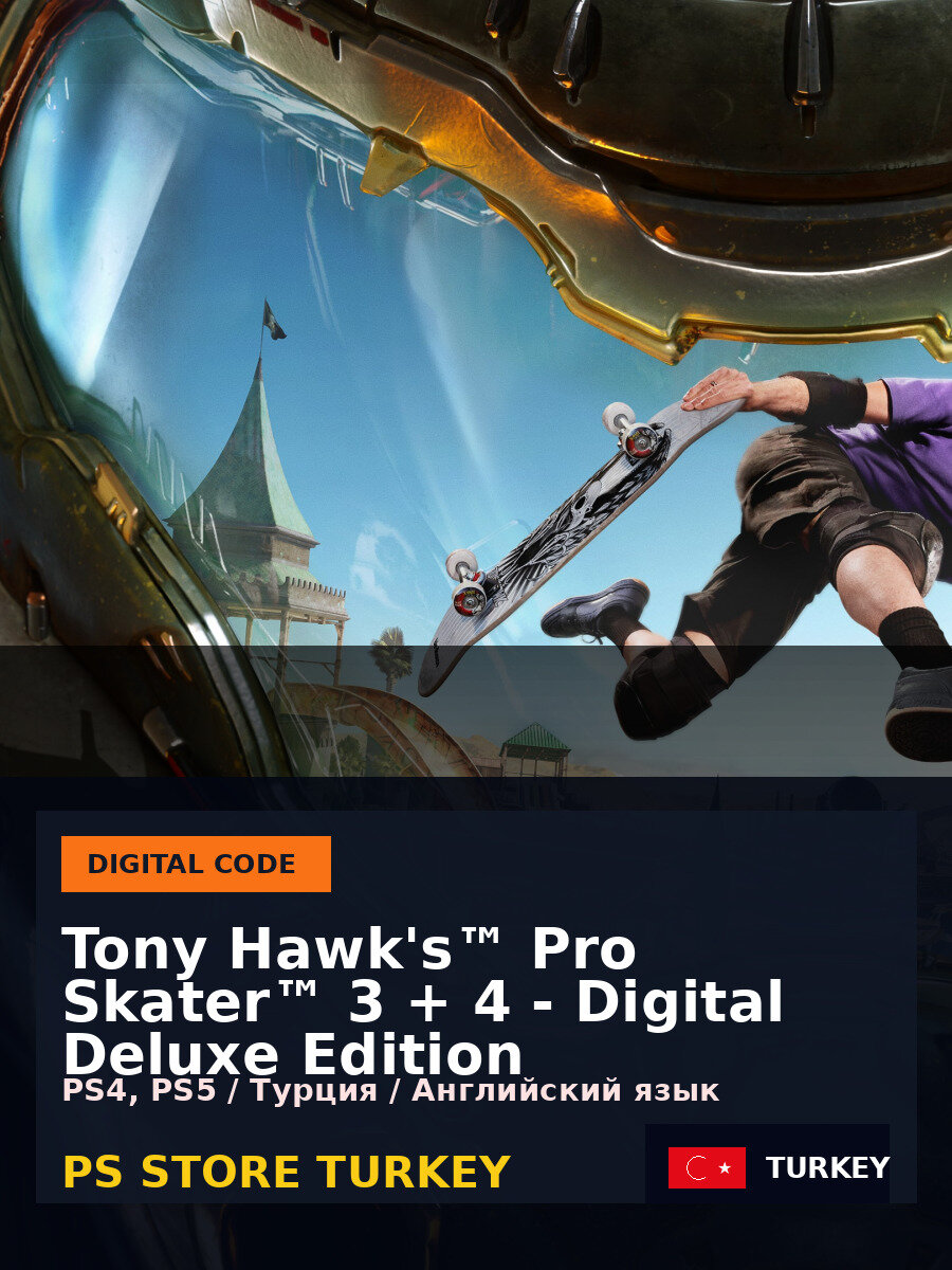 Tony Hawk's™ Pro Skater™ 3 + 4 - Digital Deluxe Edition PS5 — PlayStation Store Турция, цифровая версия
