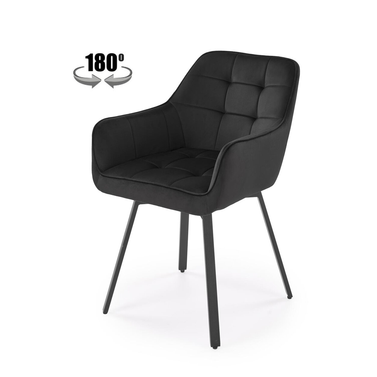 HALMAR Стул HALMAR K588 черный/черный