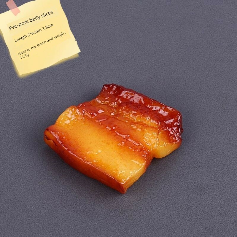 Модель свиной вырезки, ПВХ-игрушка для фотографии и кулинарного декора, 10 см, подлинная китайская кухонная демонстрация