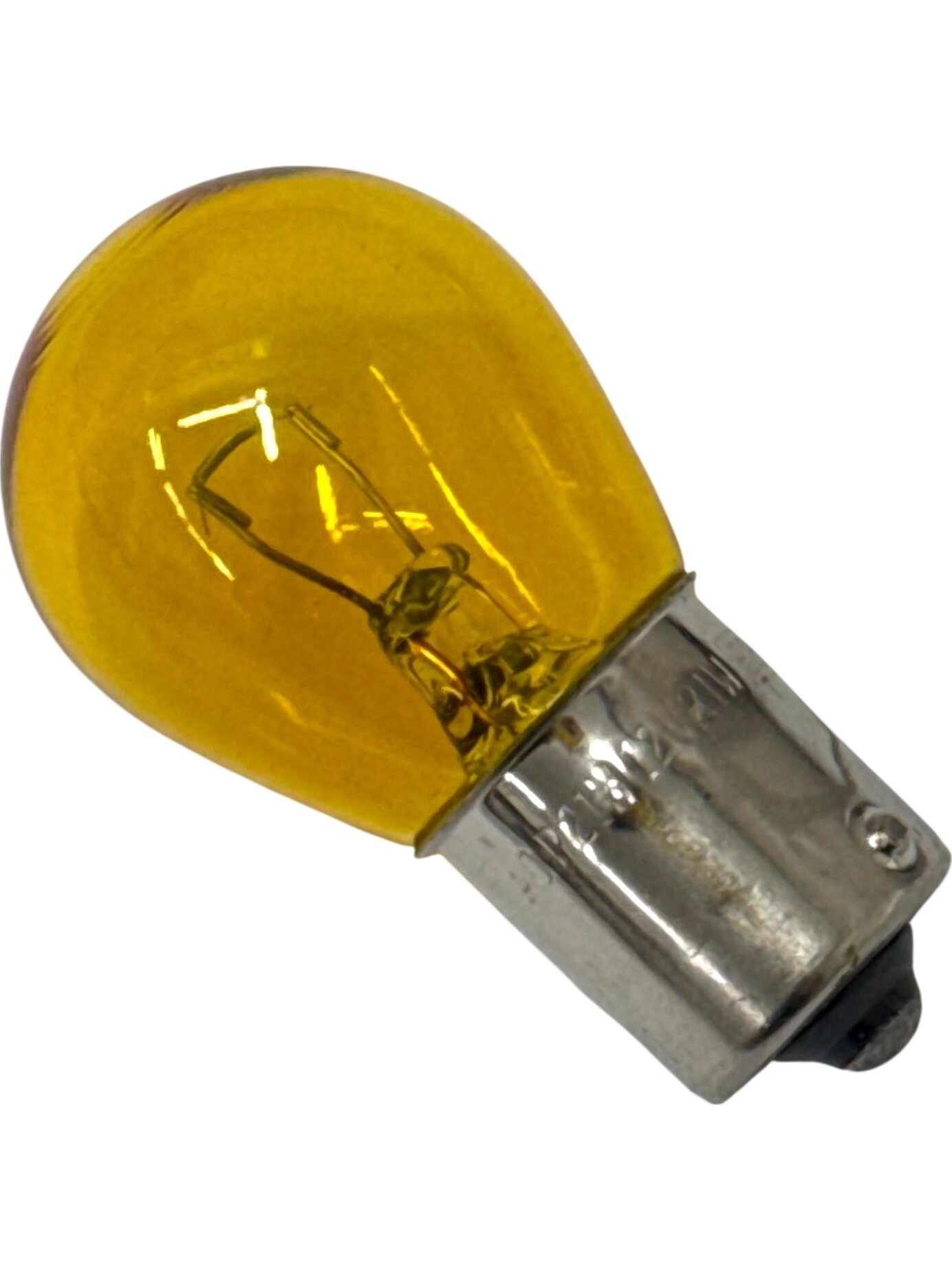 Лампа накаливания Delta S25 21W 12V желтая - 1 шт, одноконтактная