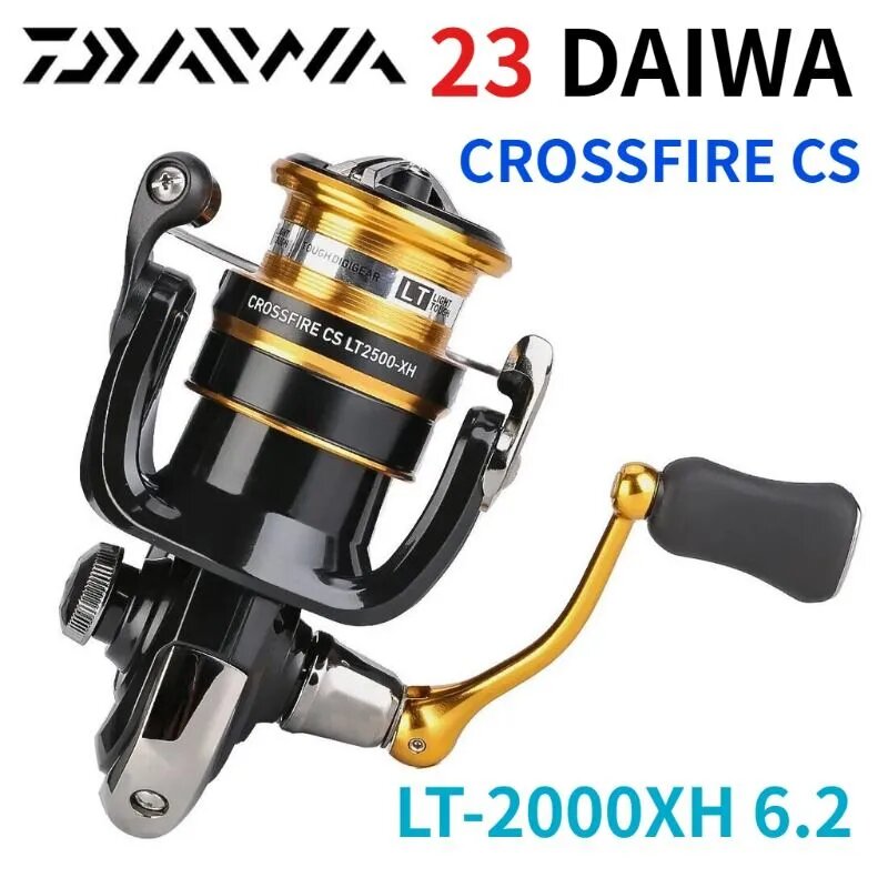 2023 Daiwa Crossfire CS LT Легкая прочная спиннинговая рыболовная катушка