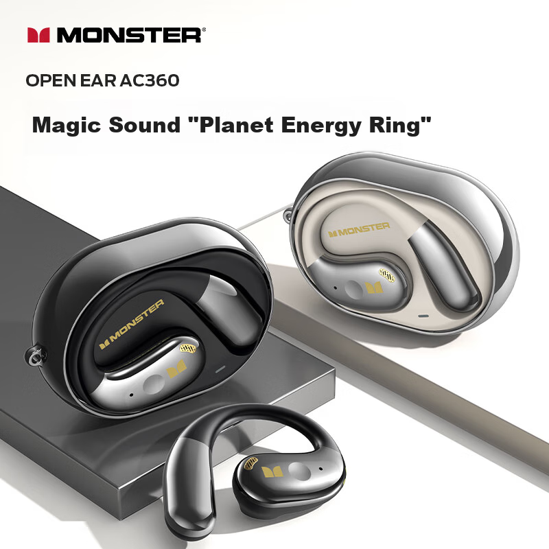 Monster AC360 Small Coconut Ball True Wireless Bluetooth Наушники Свободные Ушные Зажимы Шумоподавление При Звонках