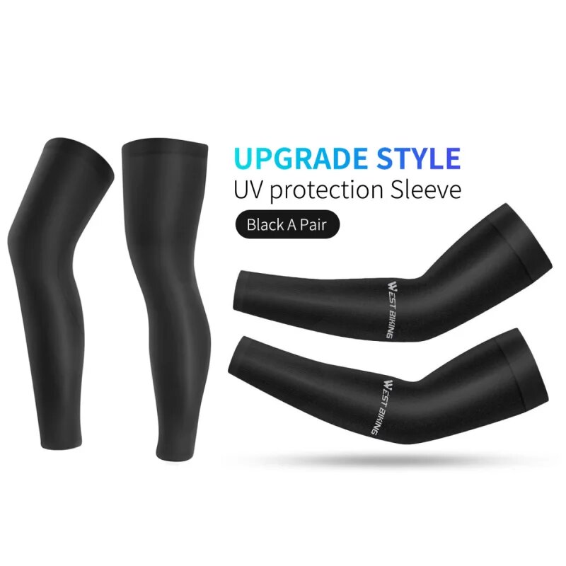 Рукава West Biking Ice Silk UPF50+ для велоспорта и бега L, 075 Combo Set
