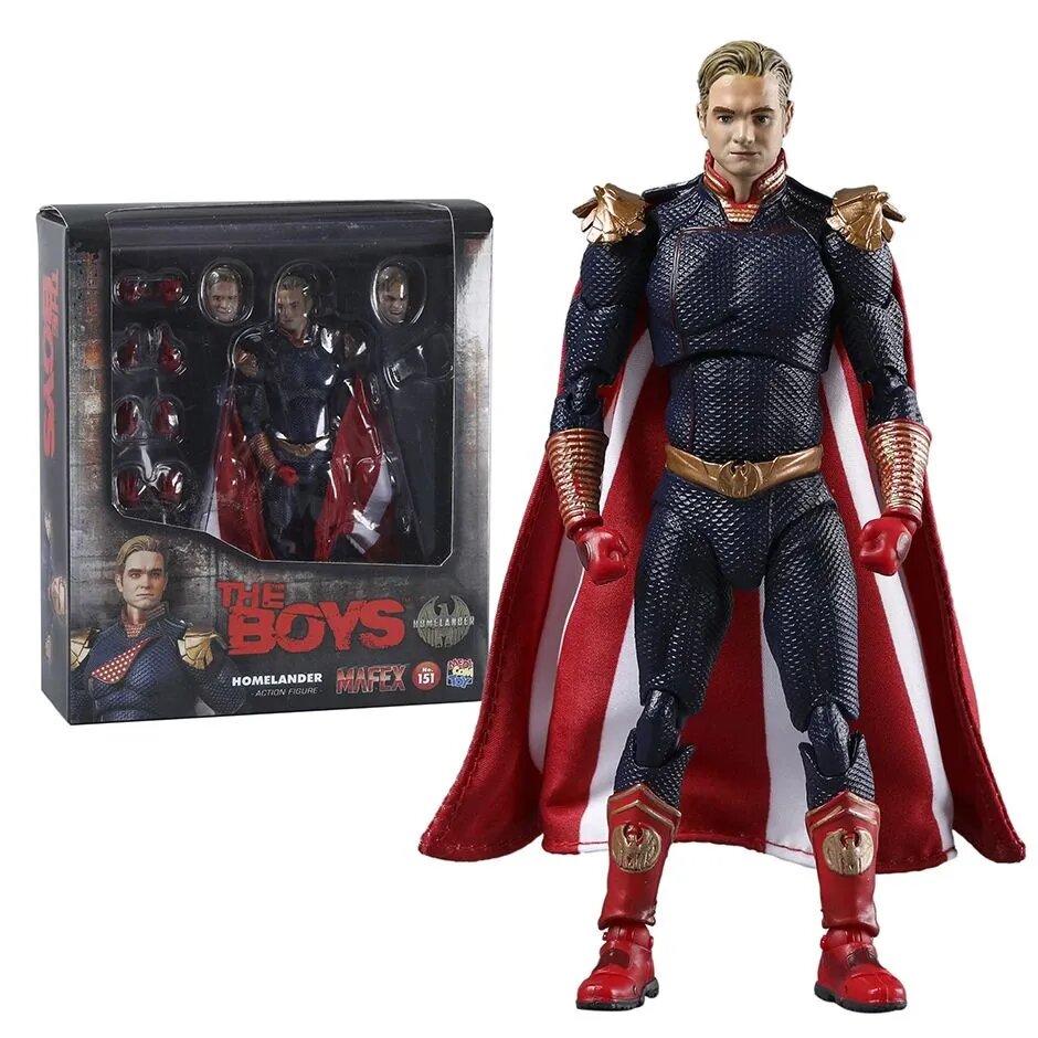 Подвижные фигурки The Boys/ The Homelander фигурка, MEDICOM MAFEX 151 (16 см)