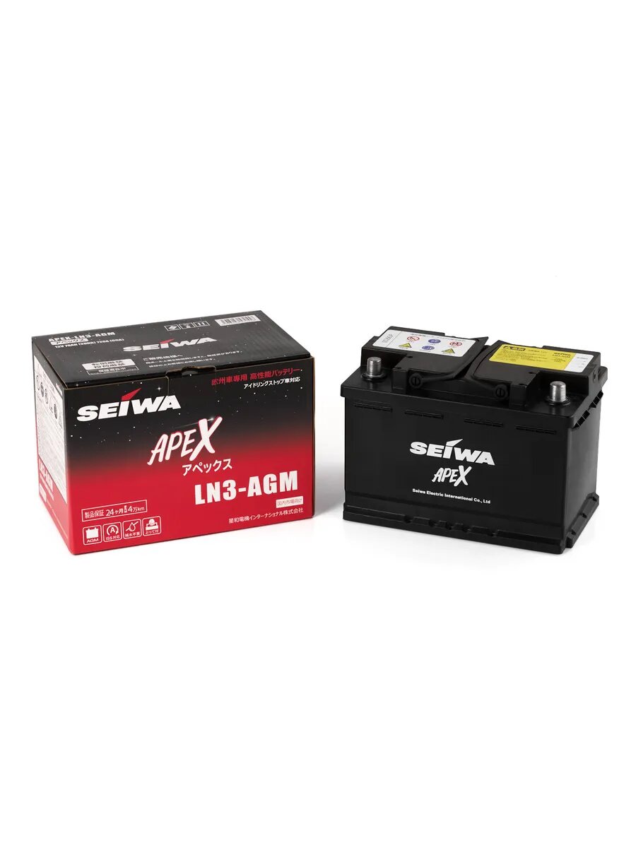 Аккумулятор SEIWA Apex LN3-AGM 70 12V 70Ач обр. пол.