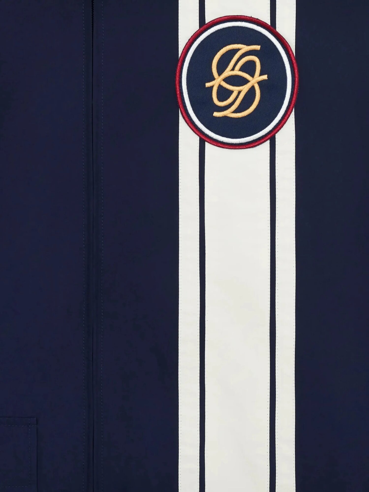 Куртка Drole de Monsieur Stripe-pattern logo-patch jacket, размер 48 — фото 1