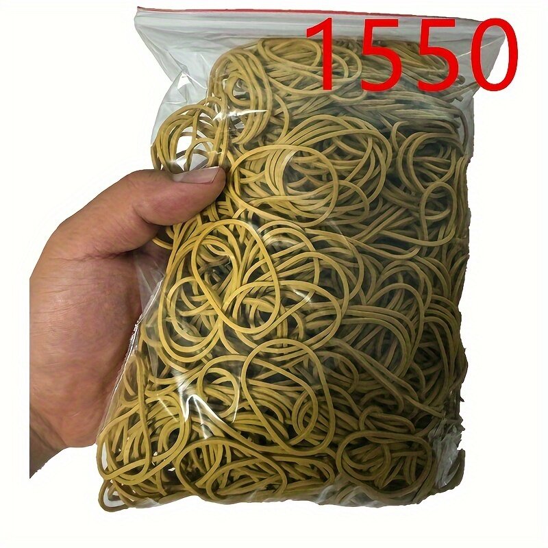 Канцелярские резинки, 1550 шт, землистого желтого цвета, высокоэластичные и прочные, для дома, офиса и школы