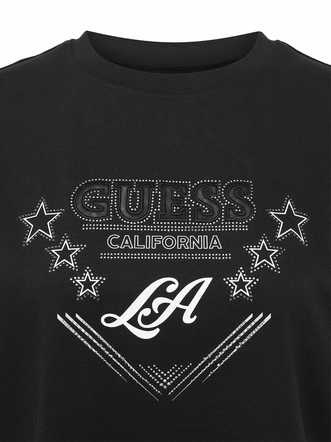 Футболка GUESS, размер XS, черный — фото 1