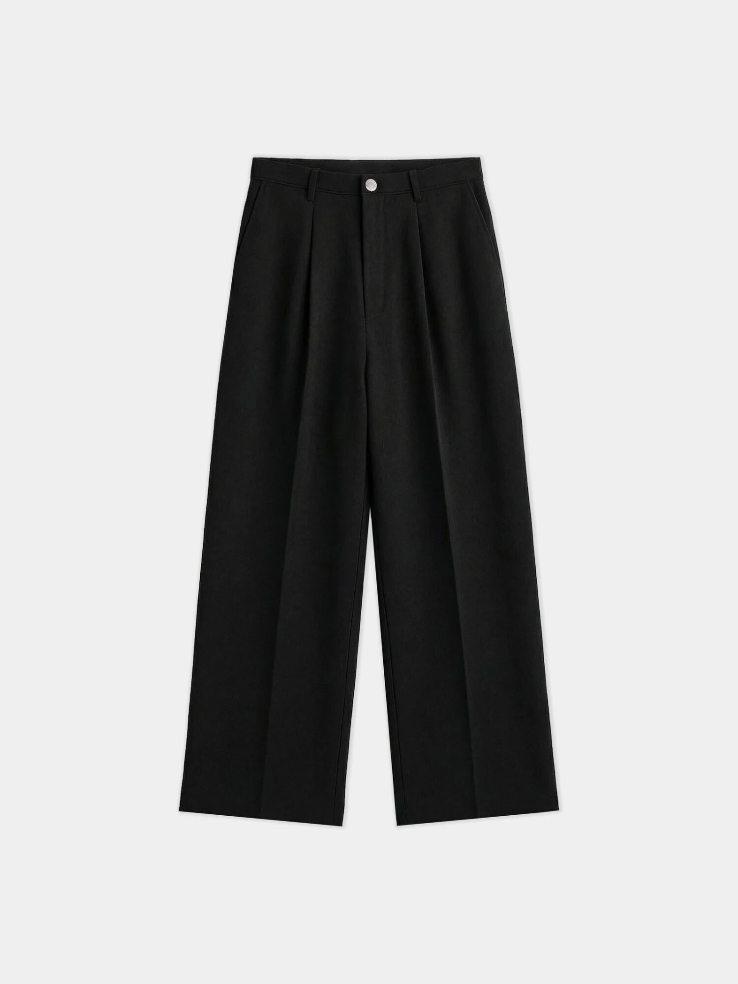 Брюки трубы Uniform Pleated Wide Leg
