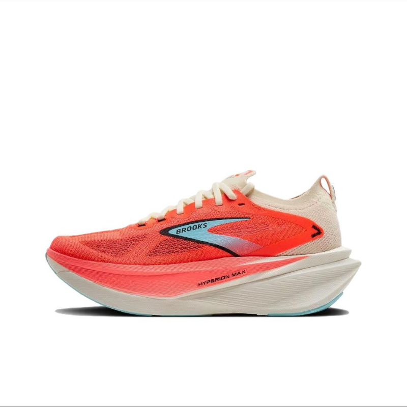 Кроссовки Hyperion Max 3,2025-2026, Brooks Hyperion Max 3, Sports, натуральная кожа, влагонепроницаемые, мужчины, женщины, комбинированный, беговые, RU,39, бежевый/оранжевый, EU40