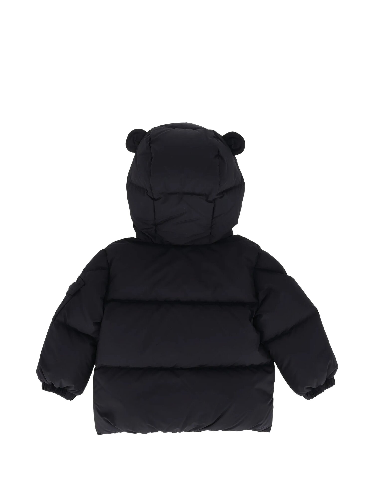 Куртка Moncler Jareth hooded puffer jacket, размер 3 года, черный/серый металик — фото 1