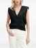 Топ TRUSSARDI Padded-shoulder V-neck top, размер 40