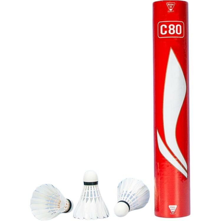 Воланы унисекс Li Ning Duck Feather Shuttlecock 12 шт.