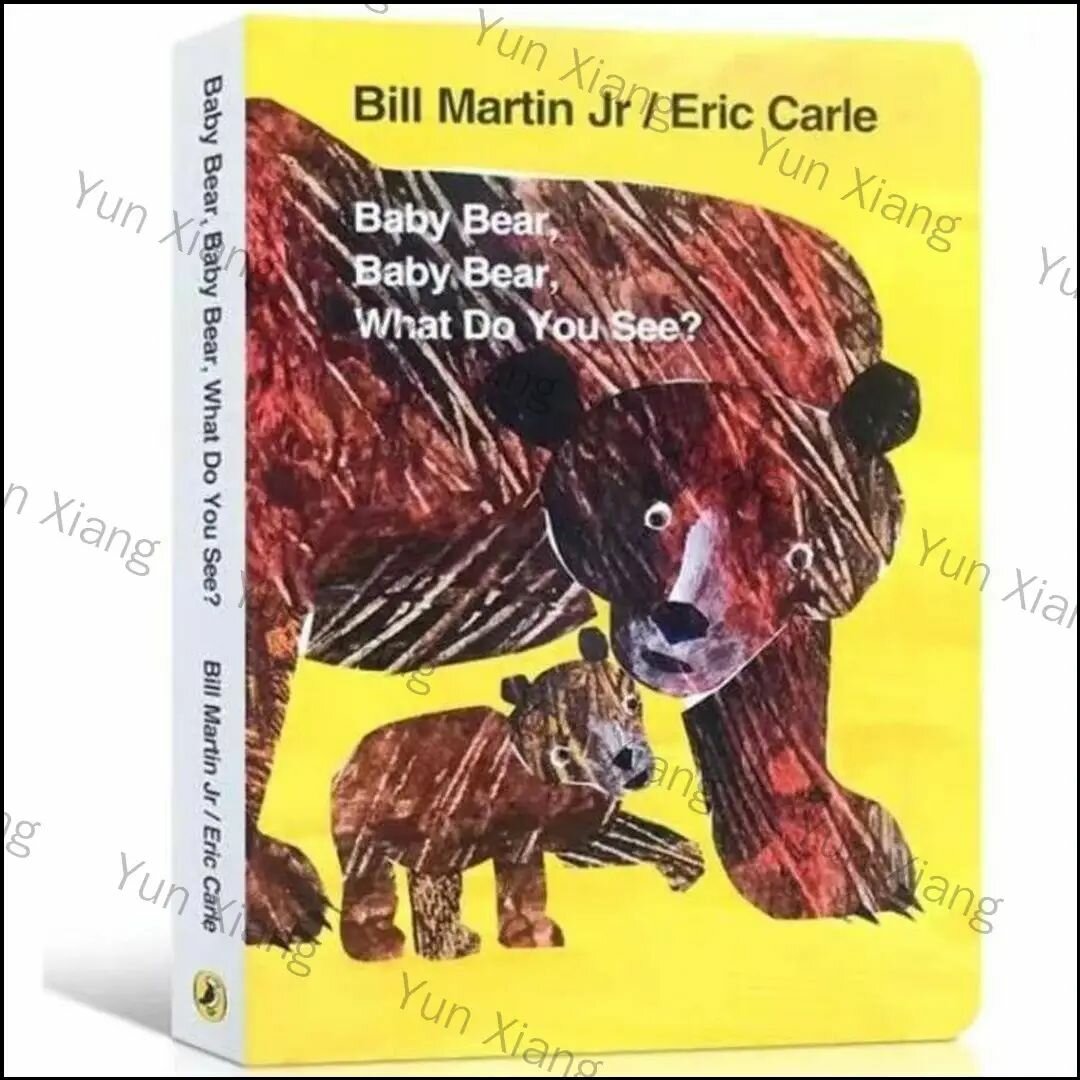 Eric Carle, Grandpa Carl's classic picture book Brown Bear, what did you see? Original Enlightenment Book