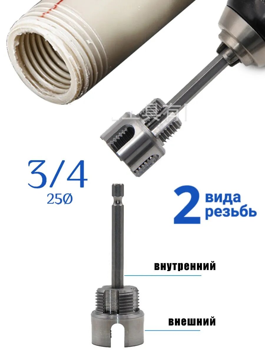Сверло для нарезки внутренней резьбы на трубах