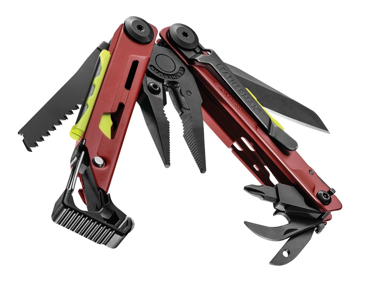 Мультитул Leatherman (832745) Signal Crimson Nylon Sheath, 19 tools, красный