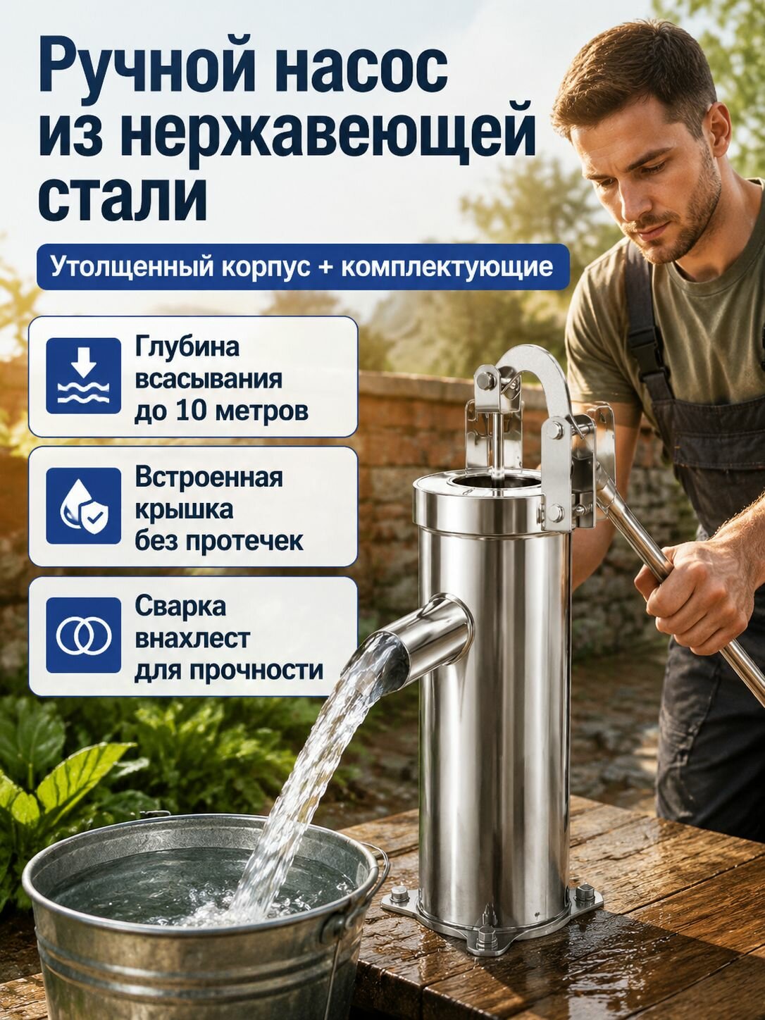 Садовая колонка для воды — фото 1