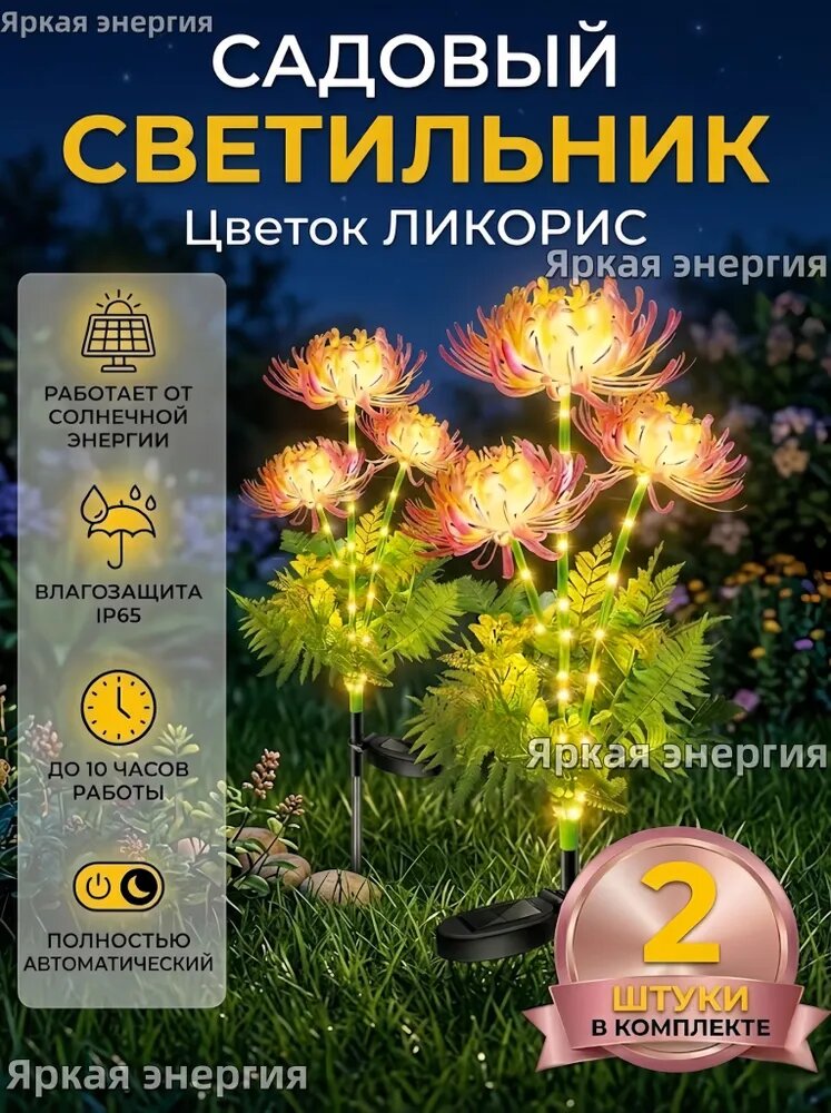 Уличный светильник, 1.2W, количество ламп:6шт