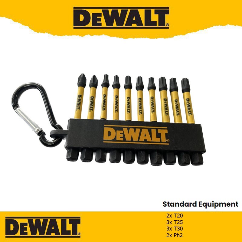 Набор Бит DeWALT DT7275, 10 шт, Torx, Impact Ready FLEXTORQ, Длина 57 мм
