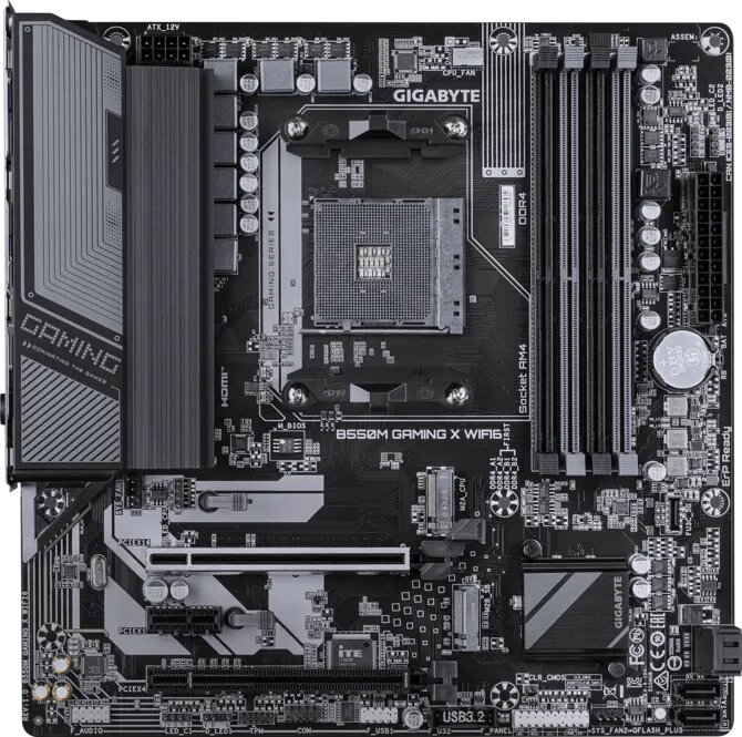 Материнская плата Gigabyte B550M GAMING X WIFI6, RTL