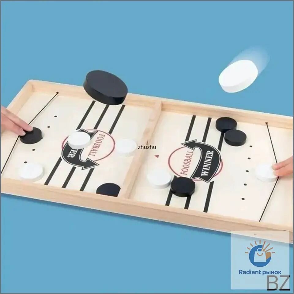 Настольная игра с шашками Foosball Winner, slingpuck, слингпак, настольный хоккей, вышибашки, для вхрослыхи детей